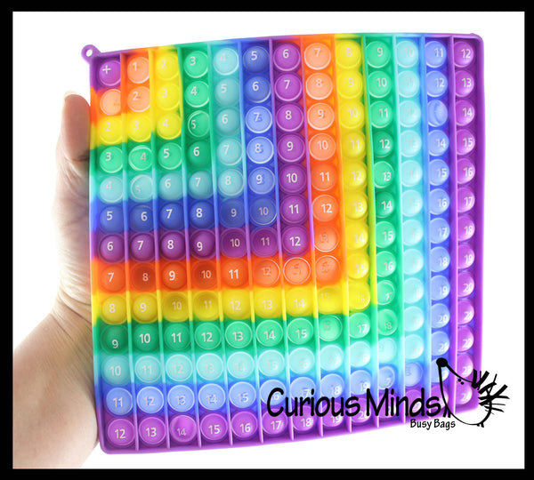 Multiplication AND Addition Number Bubble Pop Flip Fidget Toy - Practi ...