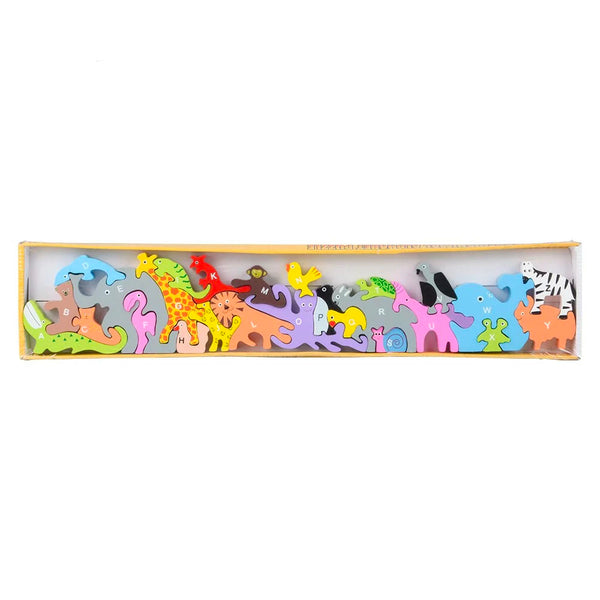 Wood Alphabet Animal Puzzle - A-Z Animals Chunky Jigsaw | Curious Minds ...