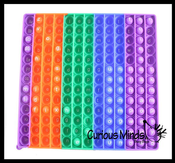 NEW - CVC Word Bubble Popper Fidget - Early Reading - Educational Toy ...