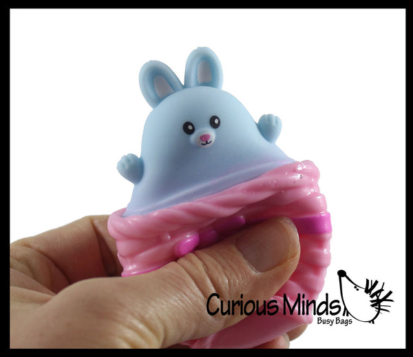 2 Different Pop Up Fidgets - Bunny in Basket and Chick in an Egg Adora ...