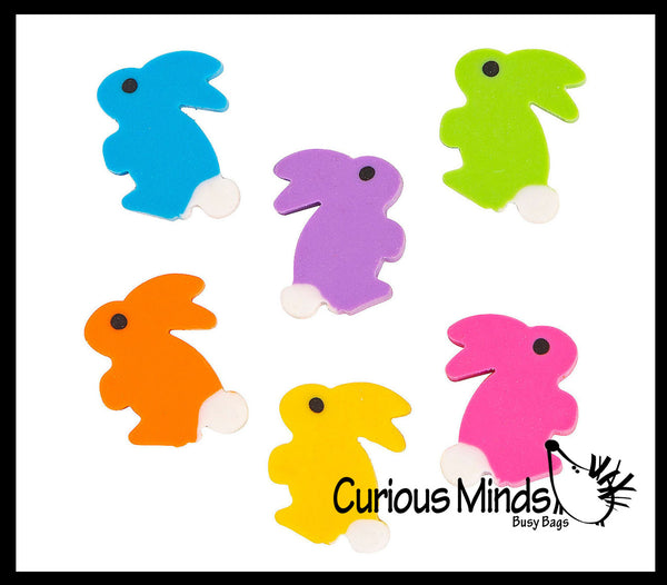 Bunny Erasers - Tiny Easter Bunnies - Cute Mini Erasers - Bulk Animal ...
