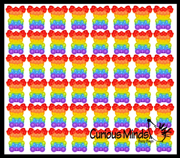 NEW - Koala Rainbow Ocean Animal Theme Bubble Pop Game - Silicone Push ...