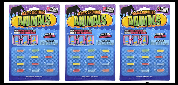 Sponge Capsules - Place in Water and Little Sponge Animals Come Out ...