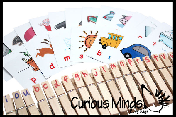 PDF FILE - CVC Word Cards with Clothespins Busy Bag - 36 CVC Picture W ...