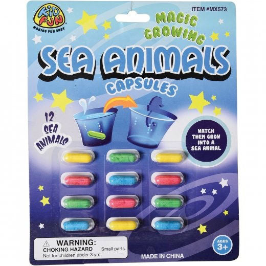 Sponge Capsules - Place in Water and Little Sponge Animals Come Out ...