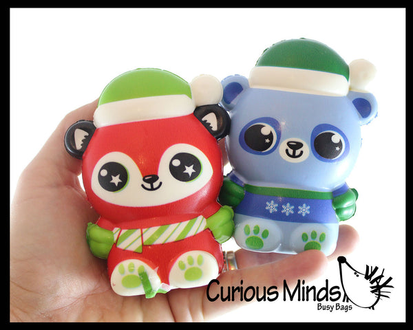 Winter Animal Themed Slow Rise Squishy Toys - Memory Foam Squish Stres ...