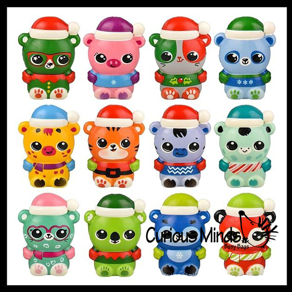 Winter Animal Themed Slow Rise Squishy Toys - Memory Foam Squish Stres ...