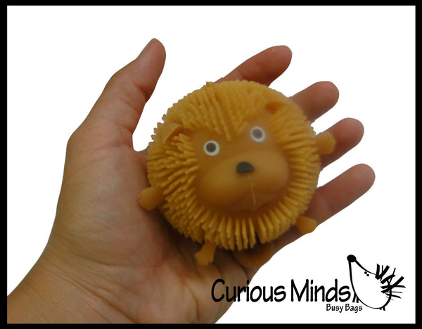 Cute 3" Animal Puffer Ball - Sensory Fidget Toy | Curious Minds Busy Bags