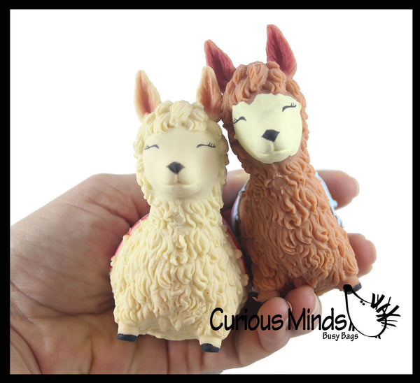 Sand Alpaca Llama - Sand Filled Squishy - Moldable Sensory, Stress, Sq ...