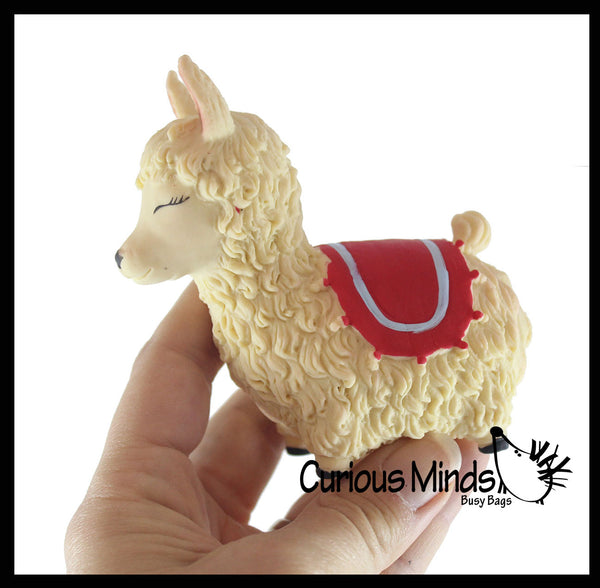 Sand Alpaca Llama - Sand Filled Squishy - Moldable Sensory, Stress, Sq ...