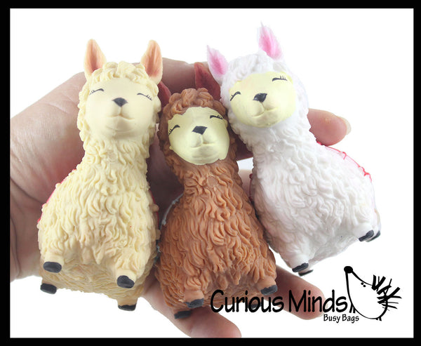 Sand Alpaca Llama - Sand Filled Squishy - Moldable Sensory, Stress, Sq ...
