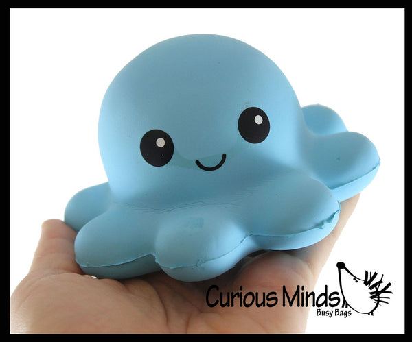 Octopus Slow Rise Squishy Toy - Memory Foam Squish Stress Ball | Curious Minds Busy Bags