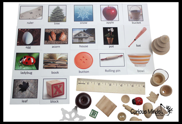 Montessori Object Match with Cards- Miniature Objects with Matching Ca ...