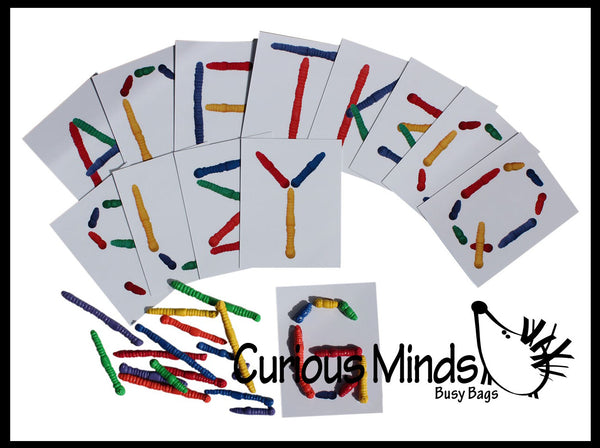 Busy Bag: Learn Letters and Numbers with Worms! | Curious Minds Busy Bags