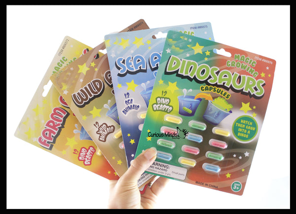 Sponge Capsules - Place in Water and Little Sponge Animals Come Out ...