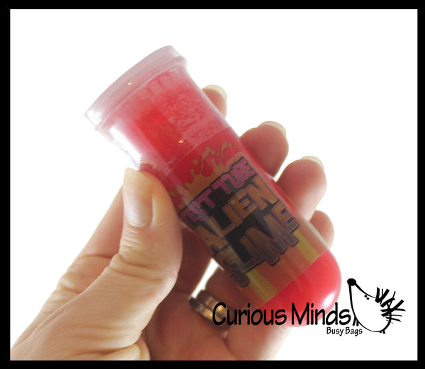 Alien Test Tube Slime With Mini Figurine - Oozy Gooey Fun Party Favor ...