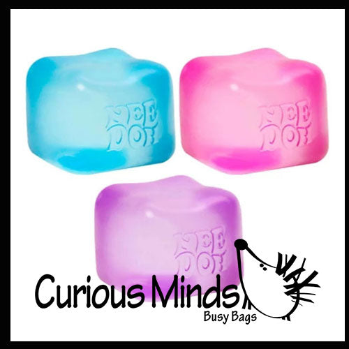 NeeDoh Nice Cube Ice Sugar Ball - Thick Glue/Gel Stretch Ball - Ultra ...