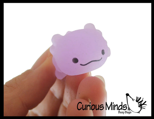 Axolotl Mochi - Cute Animal Gummy Mochi Fidget Squishy Animals - Kawai ...