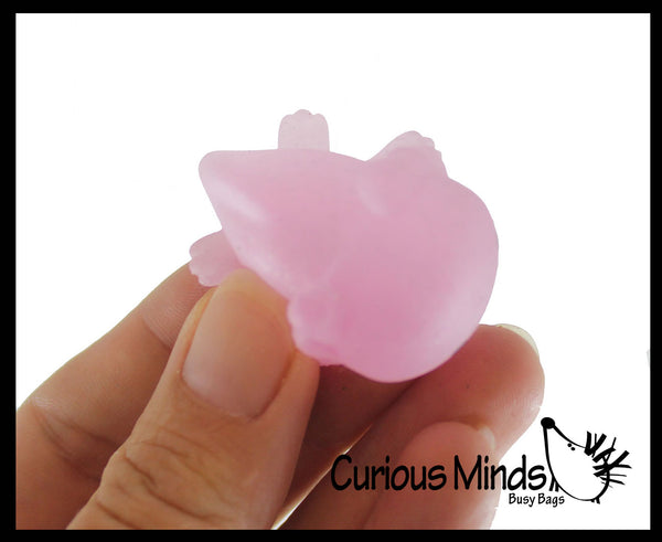 Axolotl Mochi - Cute Animal Gummy Mochi Fidget Squishy Animals - Kawai ...