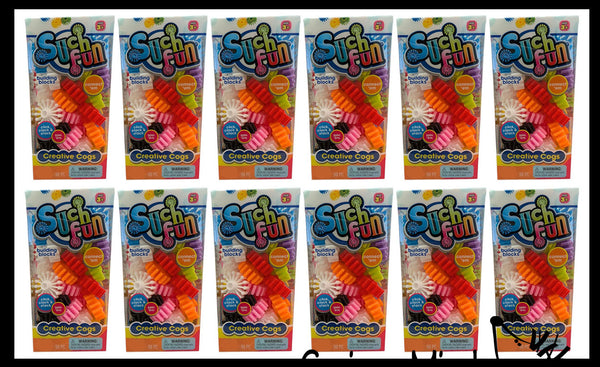 Connecting Cogs Shapes Building Set - Slide Together Toy Blocks - Set ...