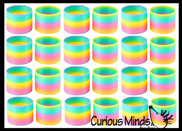 Plastic Rainbow Magic Spring Coil Toy - 3" in Box - Sensory Fidget Toy ...
