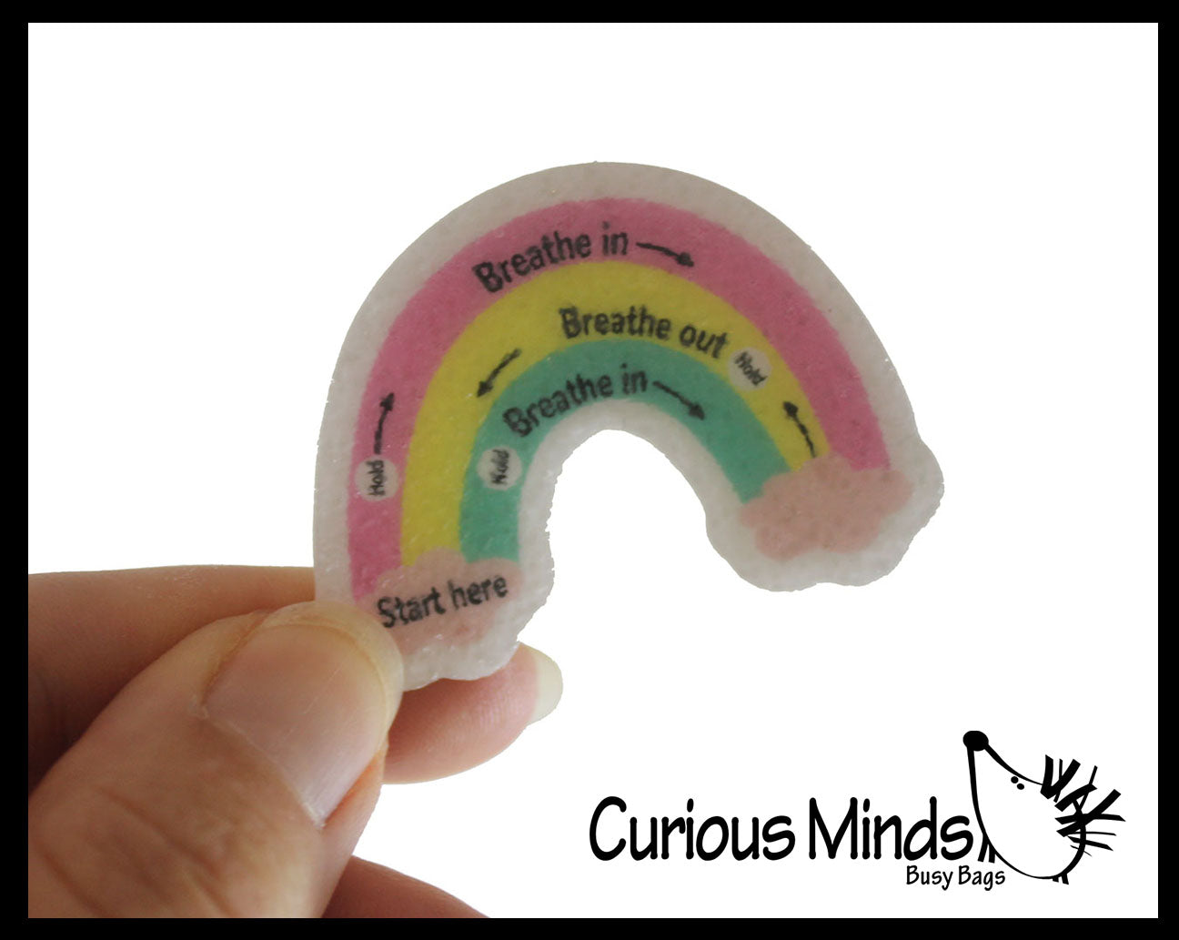 Textured Stickers Rainbow Textured Sensory Sticker W/ Mindfulness ...