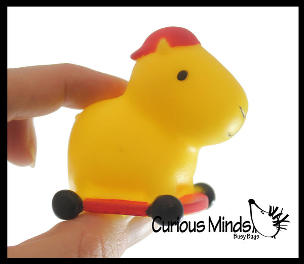 Capybara Animal Figurines Dressed Up - Cute Little Animal Figures for ...