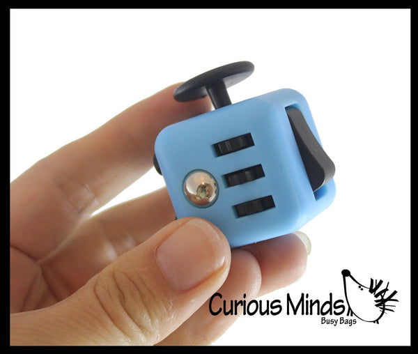 Fidget Cube Block - Spinning Hand Fidget - Anxiety ADHD Spinner - Clas ...