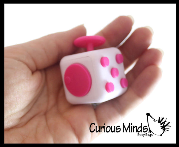 Fidget Cube Block - Spinning Hand Fidget - Anxiety ADHD Spinner - Clas ...