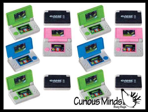 NEW - Folding Video Game Console Theme Erasers - Novelty and Functiona ...