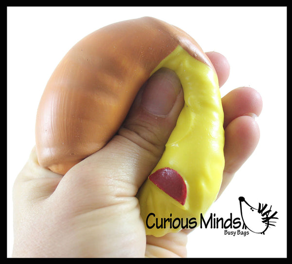 NEW - Food Fight Splat Ball - Squishy Squeeze Stress Ball Soft Doh Fil ...
