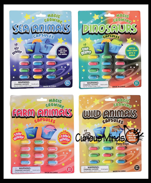 Sponge Capsules - Place in Water and Little Sponge Animals Come Out ...