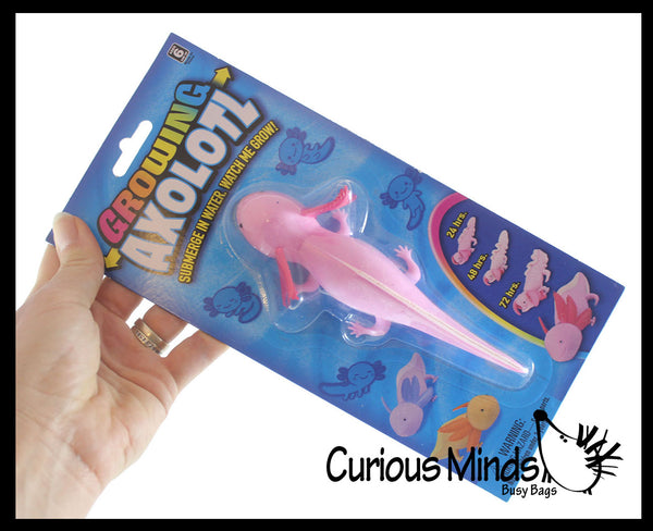Jumbo Grow an Axolotl in Water - Add Water and it Grows - Critter Toy ...