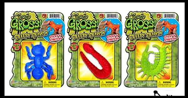 NEW - Gross Bugs Ultra Sticky Toy - Super Sticky Novelty Toy - Sticky ...