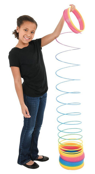 Super Large 6" Circle Rainbow Magic Spring Coil Toy - Sensory Fidget T ...