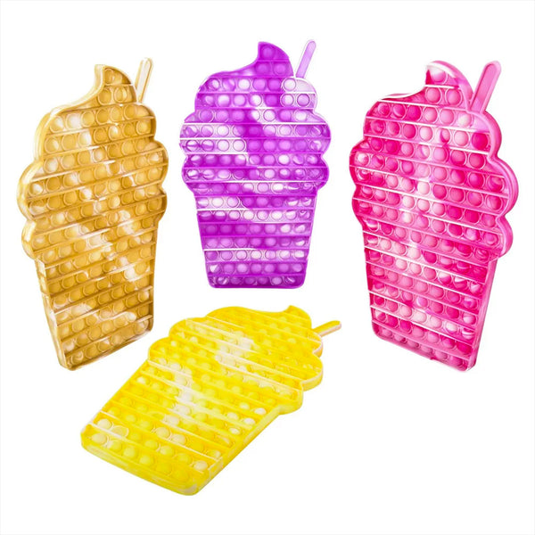 NEW - Jumbo Frappe Iced Coffee Bubble Pop Game Rainbow - Silicone Push ...