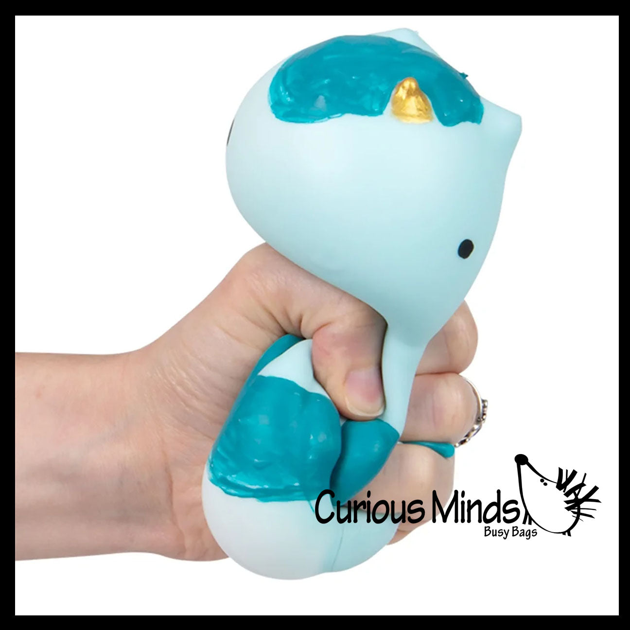 NEW - Soft Unicorn Animal Stress Ball - Sensory Fidget Stress Toy - Sq ...