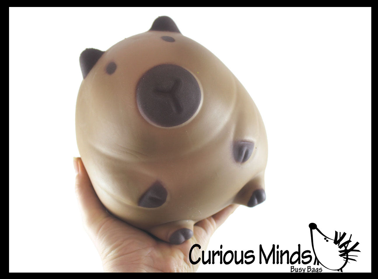 NEW - Jumbo 5.75" Capybara Doh Filled Squishy Squeeze Stress Ball Soft ...
