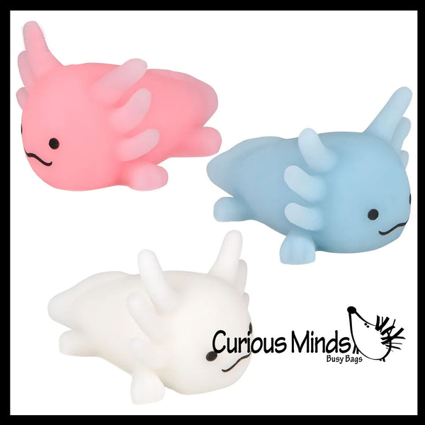 Axolotl Large Mochi - Cute Animal Gummy Mochi Fidget Squishy Animals ...