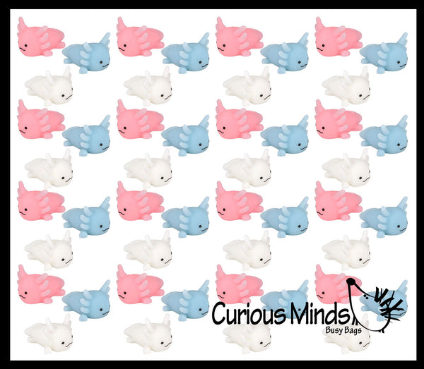 Axolotl Large Mochi - Cute Animal Gummy Mochi Fidget Squishy Animals ...