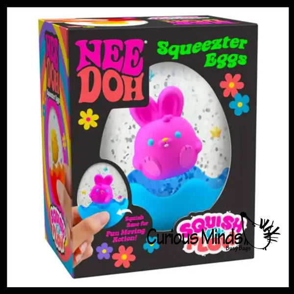 NEW - NeeDoh Egg Squeezter - Water Filled Ball with Bunny or Chick - E ...