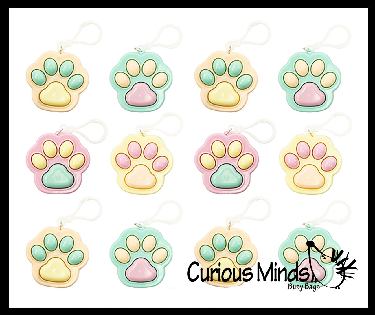 Paw Fidget Clicker Buttons Controller Cube Block - Hand Fidget - Anxie ...