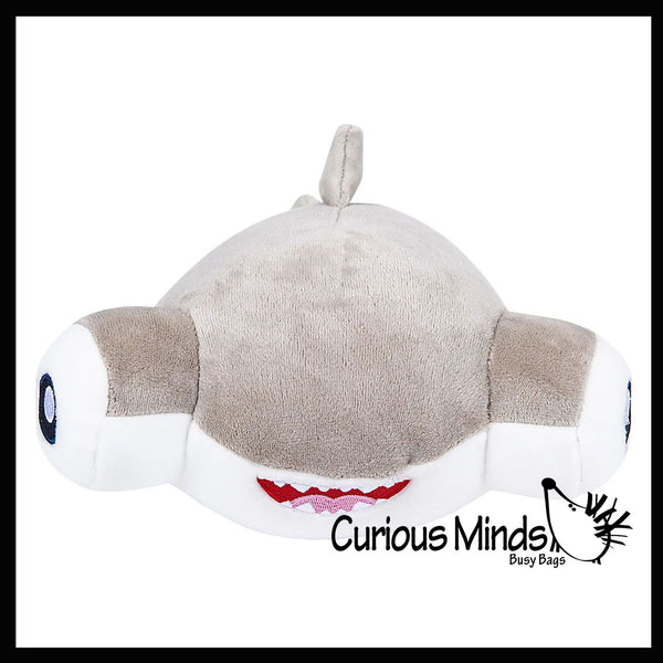 Plush Hammerhead Shark With Googly Eyes Stuffed Animal Toy Soft Squi