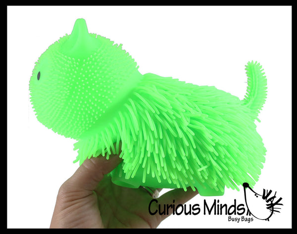 NEW - Shaggy Cat Large 7" Puffer Ball - Sensory Therapy Fidget Stress ...