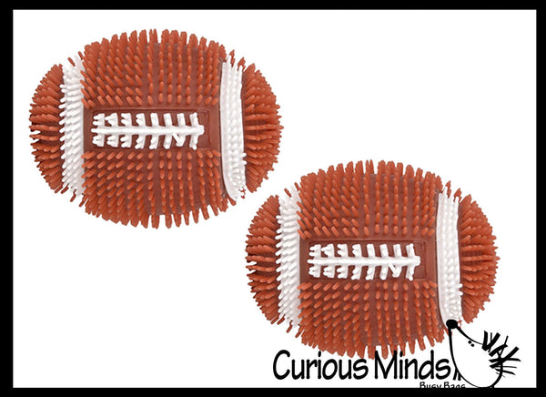 Football Shaped Puffer Ball - Air-Filled Soft Sensory Therapy Fidget S ...