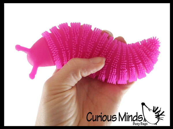 NEW - Puffer Slug Ball - Light Up Flashing Indoor Soft Hairy Air-Fille ...