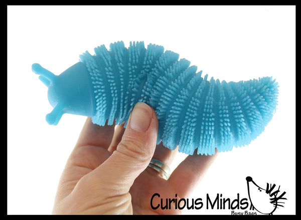 NEW - Puffer Slug Ball - Light Up Flashing Indoor Soft Hairy Air-Fille ...