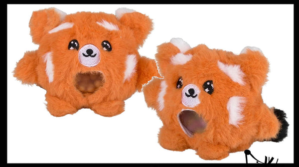 Plush Red Panda Bead Filled Squeeze Stress Balls - Sensory, Stress, Fi ...
