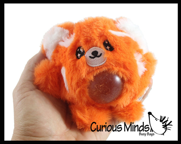 Plush Red Panda Bead Filled Squeeze Stress Balls - Sensory, Stress, Fi ...