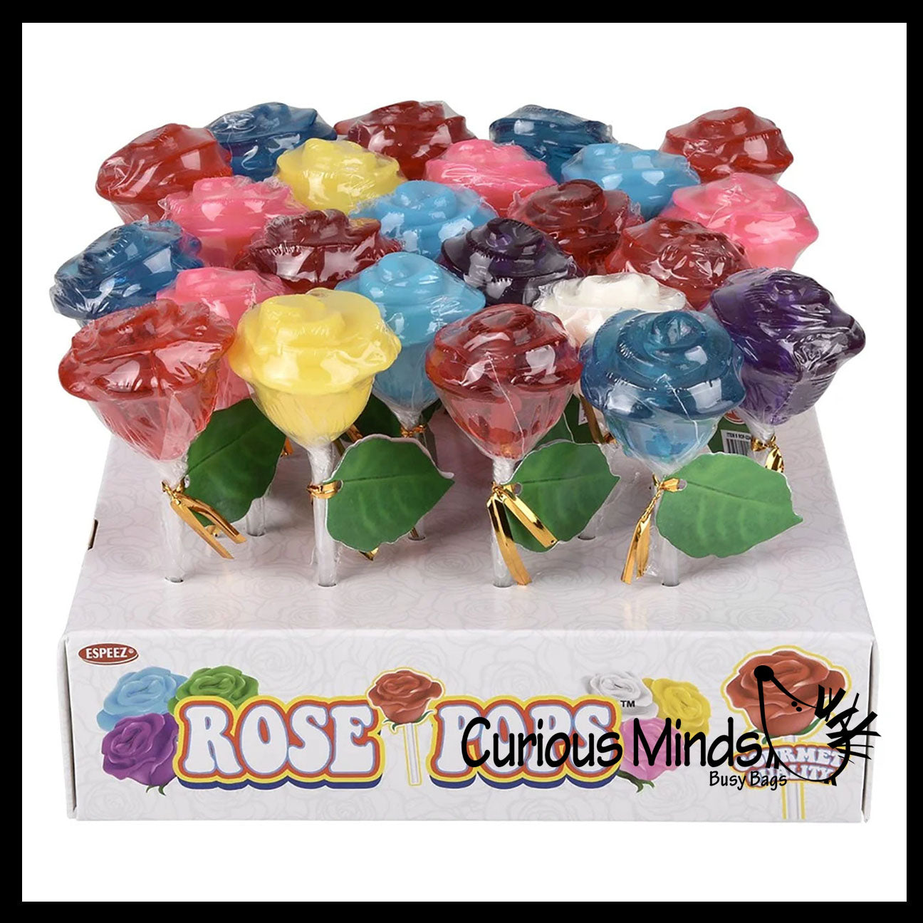 Rose Pop Lollipop Sucker Candy Flower Cute Valentines Day Treat ...